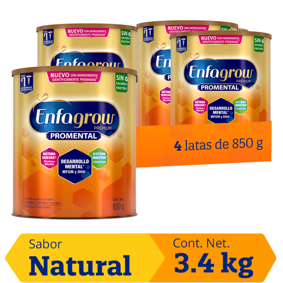 Enfagrow ® Promental Sabor Natural - Pack 3.4 Kg – Enfabebé Perú
